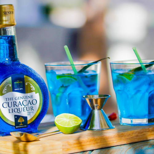 Curacao Liqueur by Senior&Co - The real Blue Curacao now in the Netherlands